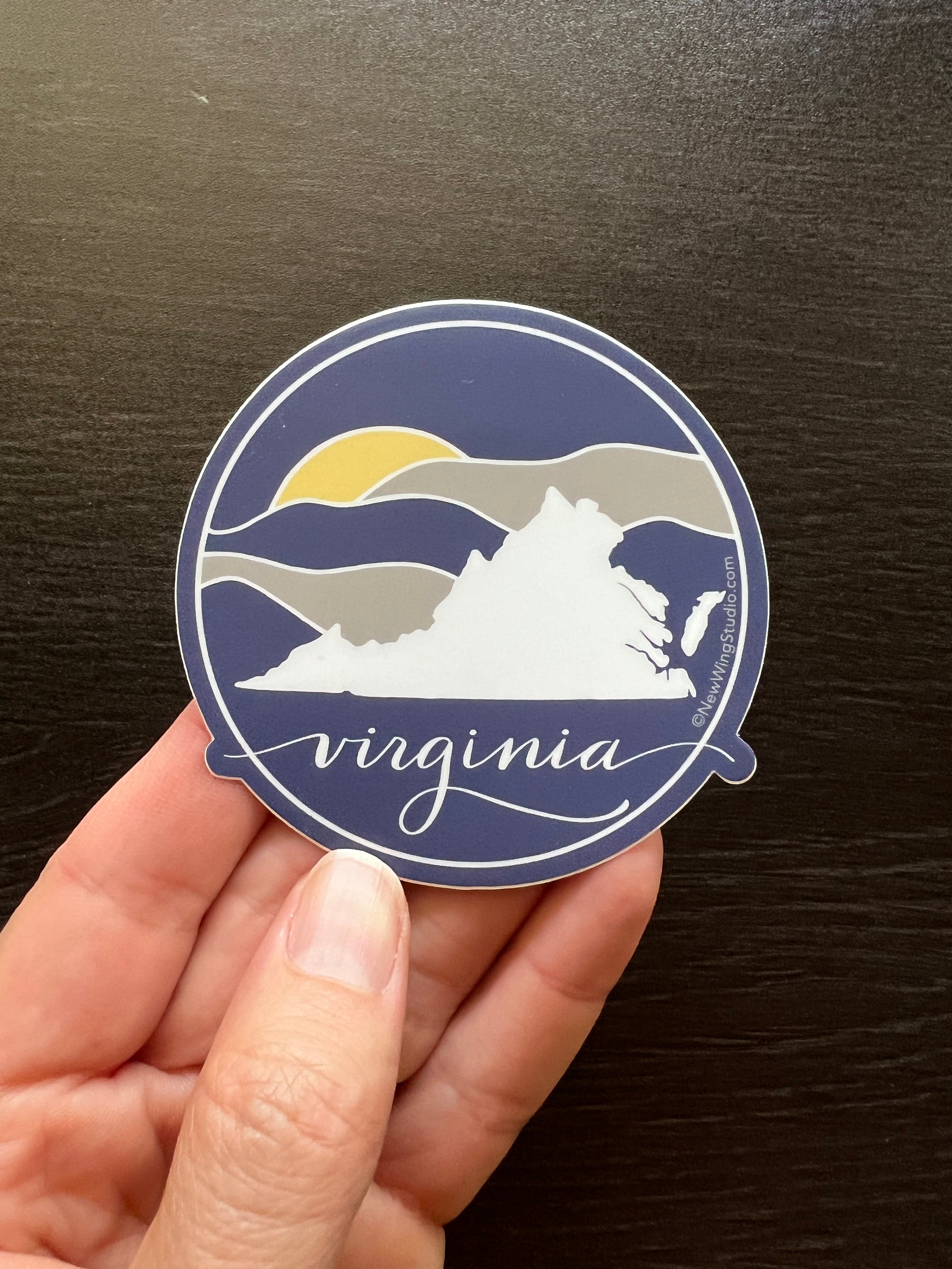 Virginia Mountains STICKER – New Wing Studio